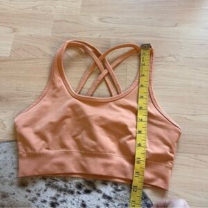 Alphalete | Intimates & Sleepwear | Alphalete Peach Crisscross Strappy ...